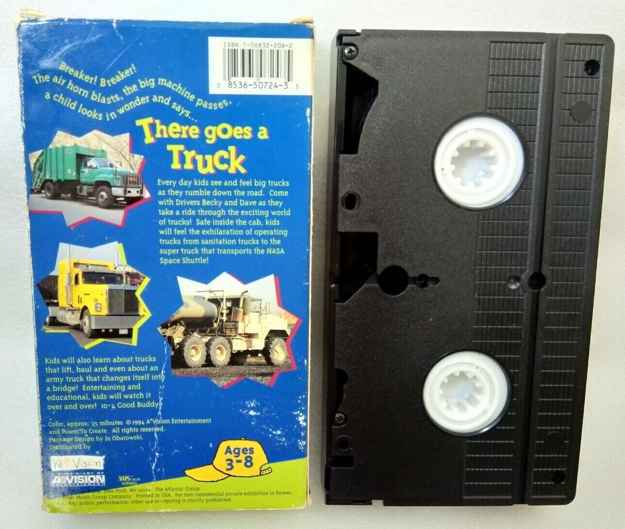 VHS There Goes a Truck (VHS, 1994, Kidvision) and 19 similar items