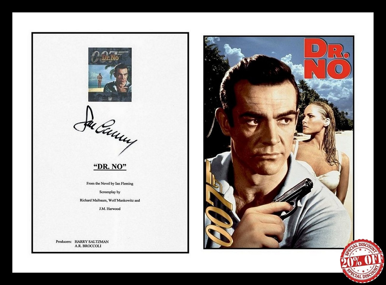 ULTRA COOL - SEAN CONNERY - JAMES BOND 007 - ORIGINAL HAND SIGNED ...