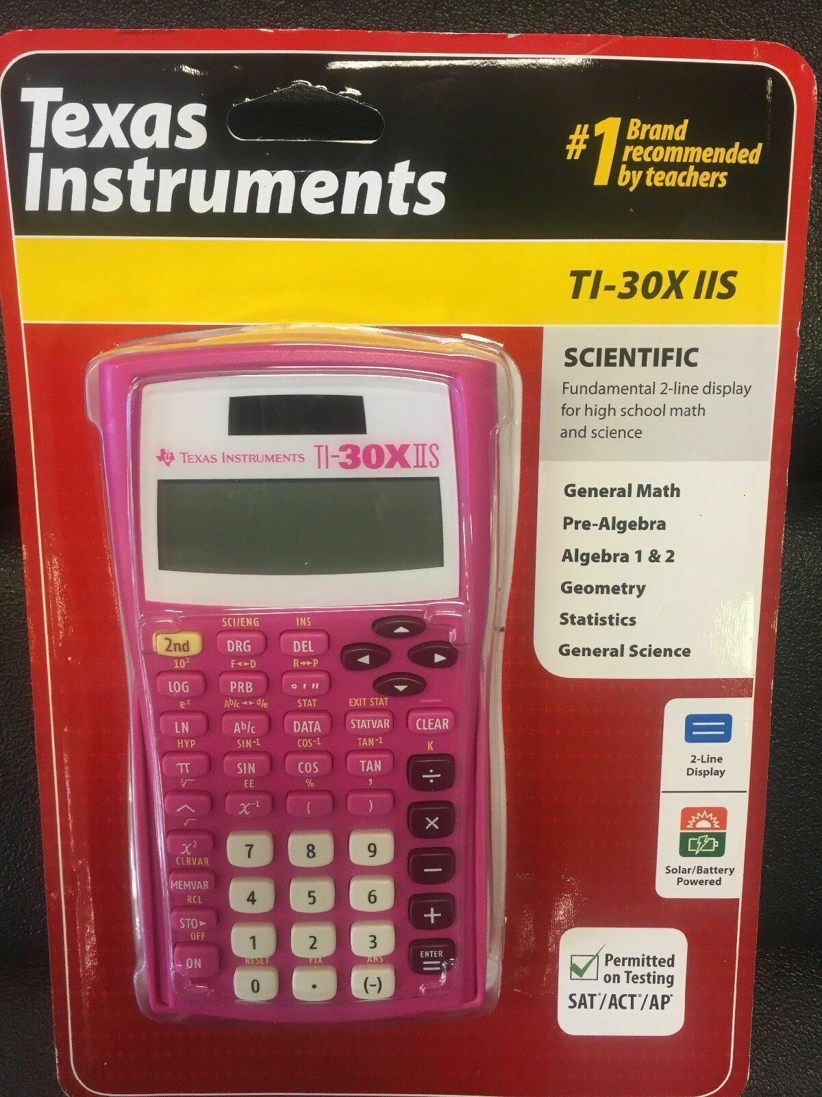NEW TEXAS INSTRUMENTS TI-30X IIS SCIENTIFIC SOLAR CALCULATOR NEW IN ... NEW TEXAS INSTRUMENTS TI-30X IIS SCIENTIFIC SOLAR CALCULATOR NEW IN ...