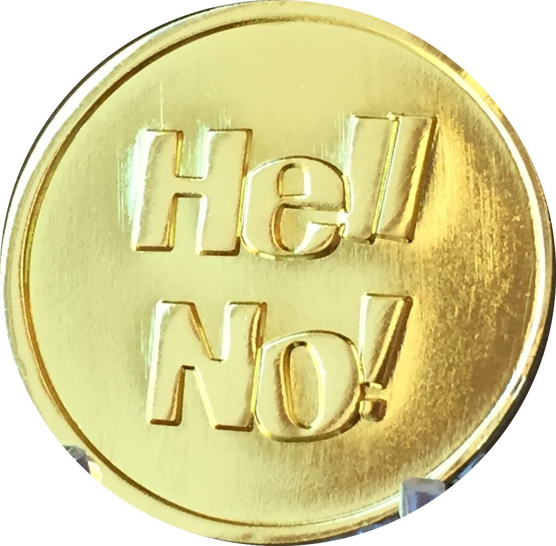 Hell Yes - Hell No Flipping Coin Gold Color and similar items