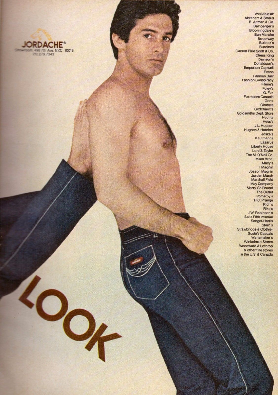 1980 Jordache Jeans Jack Scalia Fashion Print Ad Advertisement Vintage ...