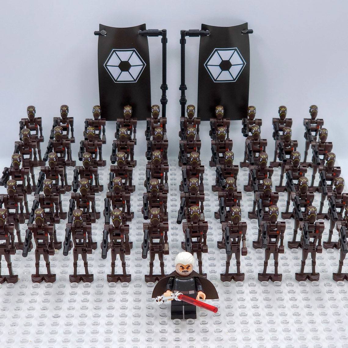 51pcs Count Dooku and Commando Droid Army Star Wars Minifigures Toys ...