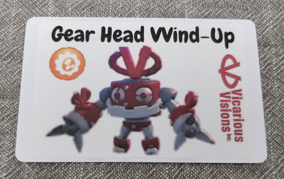 Vicarious Visions Wind-Up Gear Head VVind-Up Skylander NFC Card - Toys ...