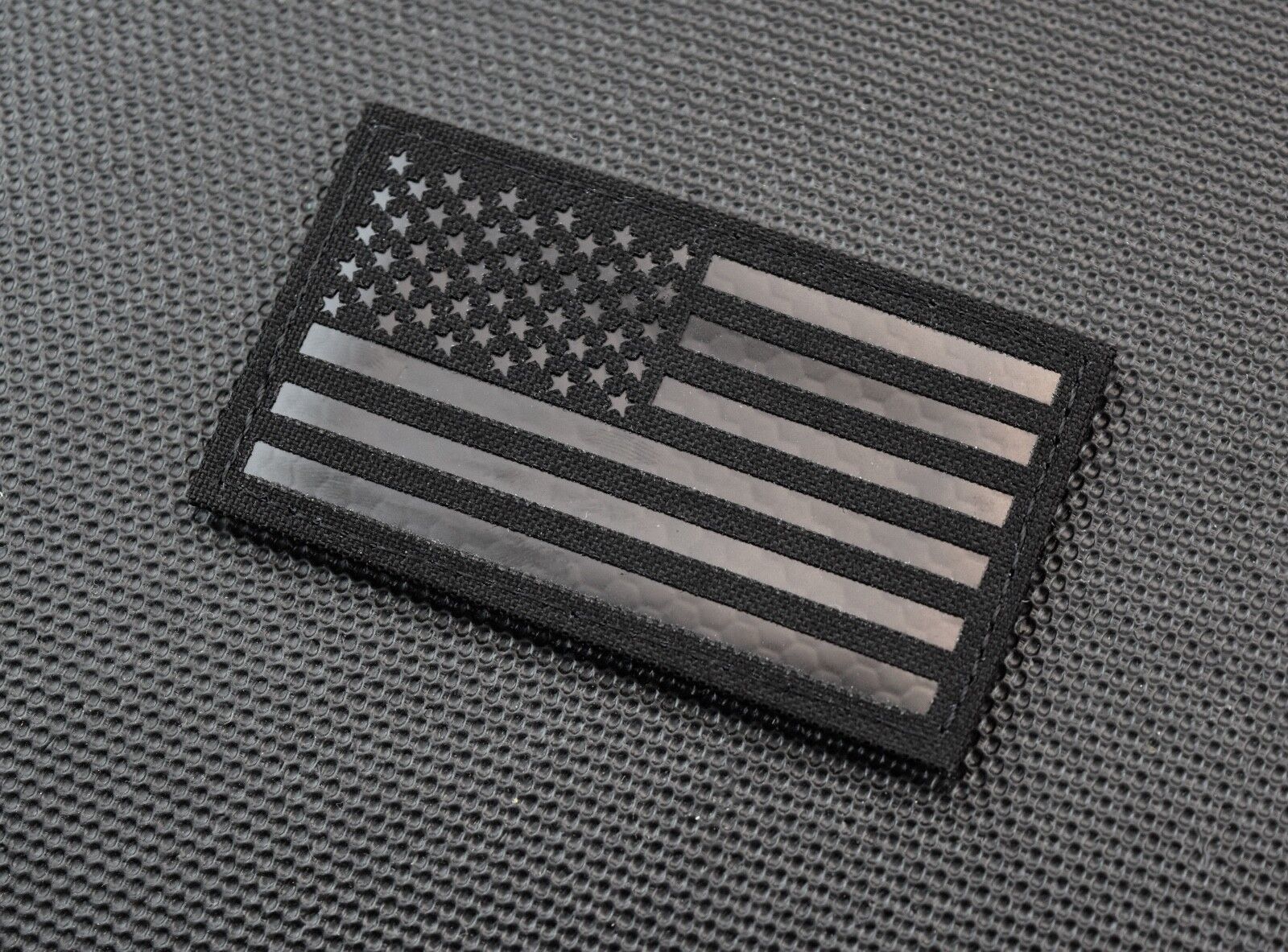 Infrared Blackout IR US Flag Patch SWAT Tactical Police Gang ...