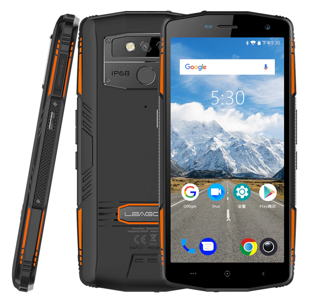 leagoo xrover 6gb 128gb black waterproof unbreakable face id android ...