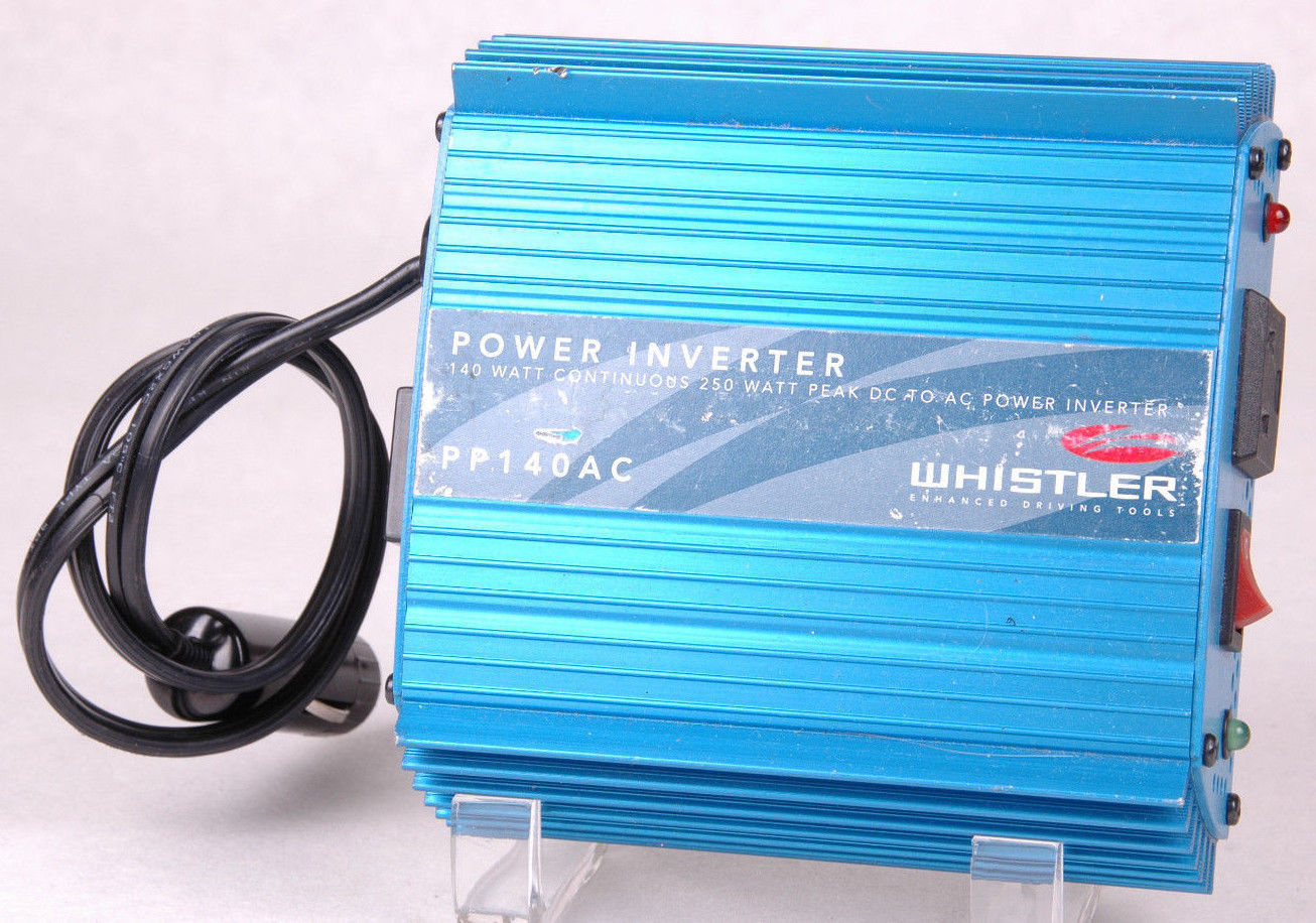 140 Watt Continuous 250 Watt Peak DC to AC Whistler power inverter ...