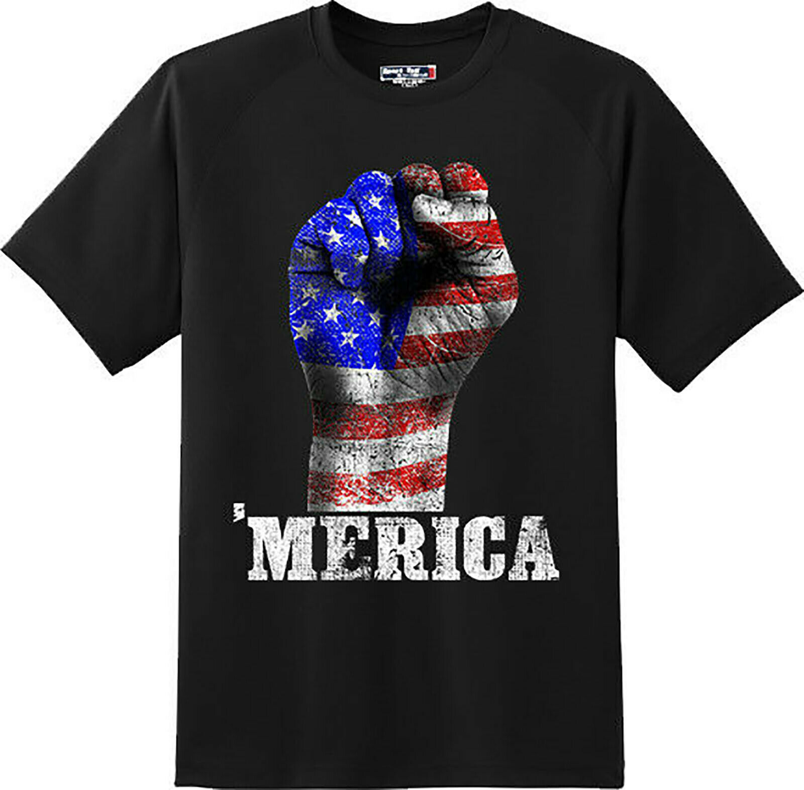 American Flag Fist 'Merica Patriotic Proud Gift Cool T Shirt New ...