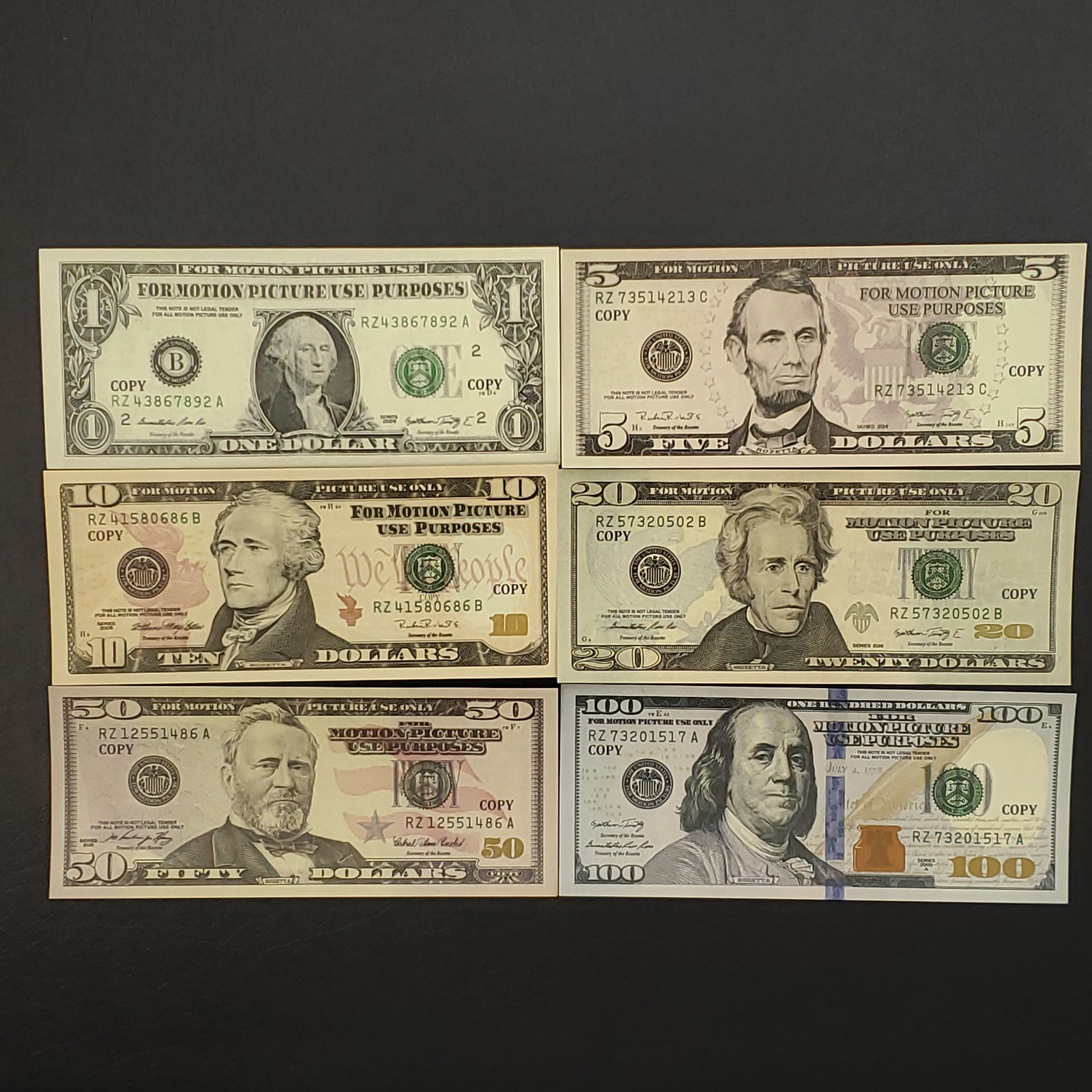 Fake Money Mix 100 Pcs X $100 +$50 + $20 + $10 +$5 + $1 movie, replica ...