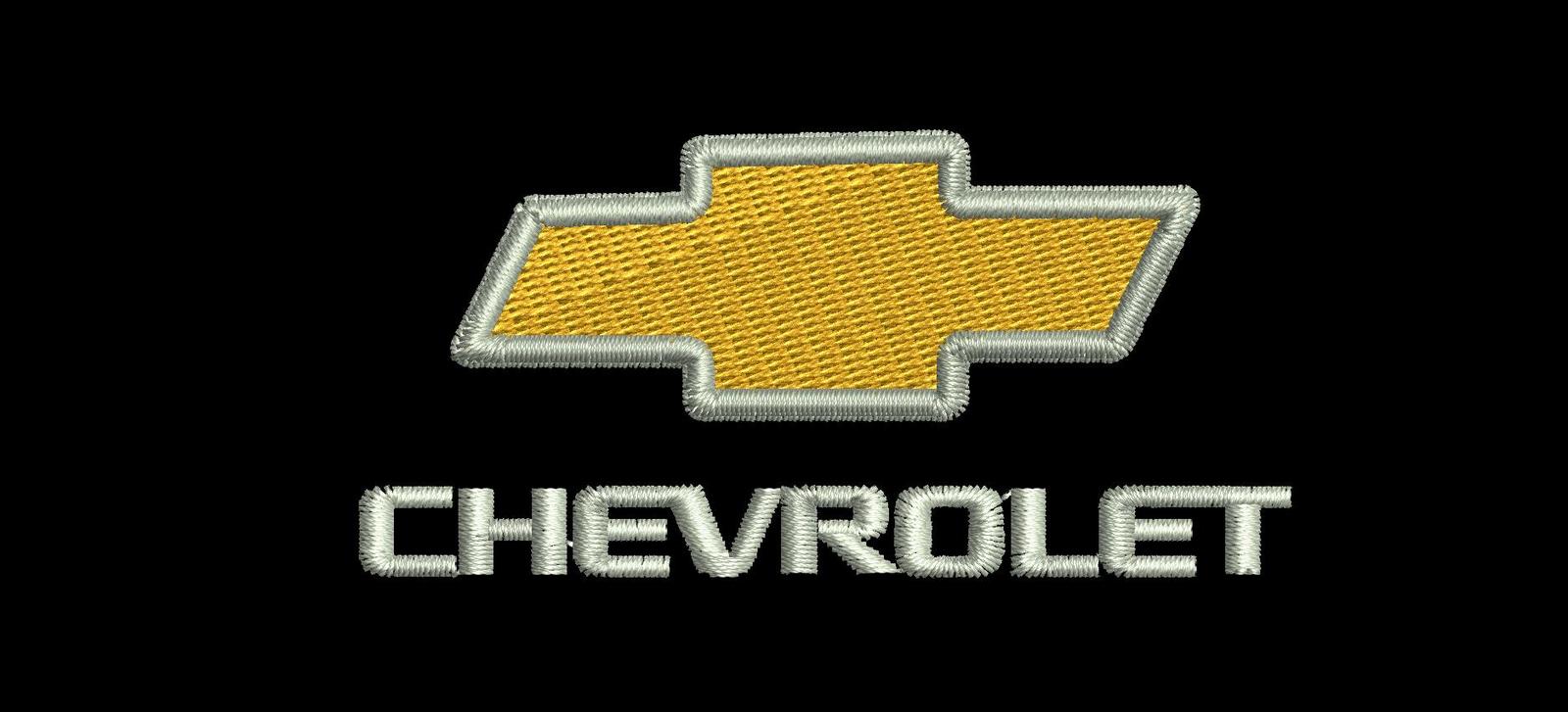 Chevrolet Chevy Car logo Digitized filled embroidery design Digital ...