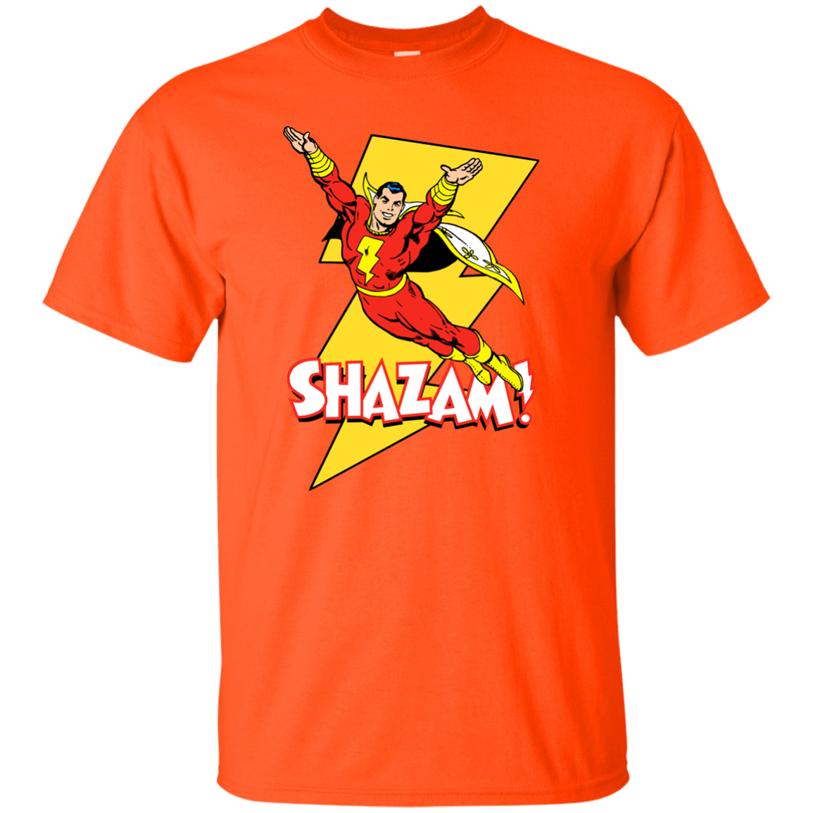 Shazam, Superhero, Comic Gildan Ultra Cotton T-Shirt - Orange - T ...