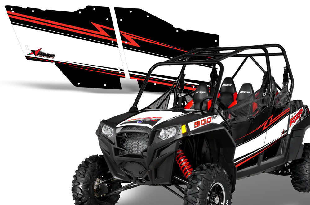 AMR Racing 4 Door Graphic Decal Kit OEM Polaris RZR-S 800/900/XP Part W ...
