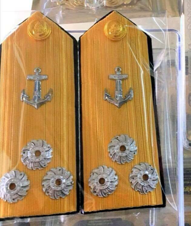 Vice Admiral Shoulder Boards Rank Uniform Royal Thai Navy Rank, RTN ...
