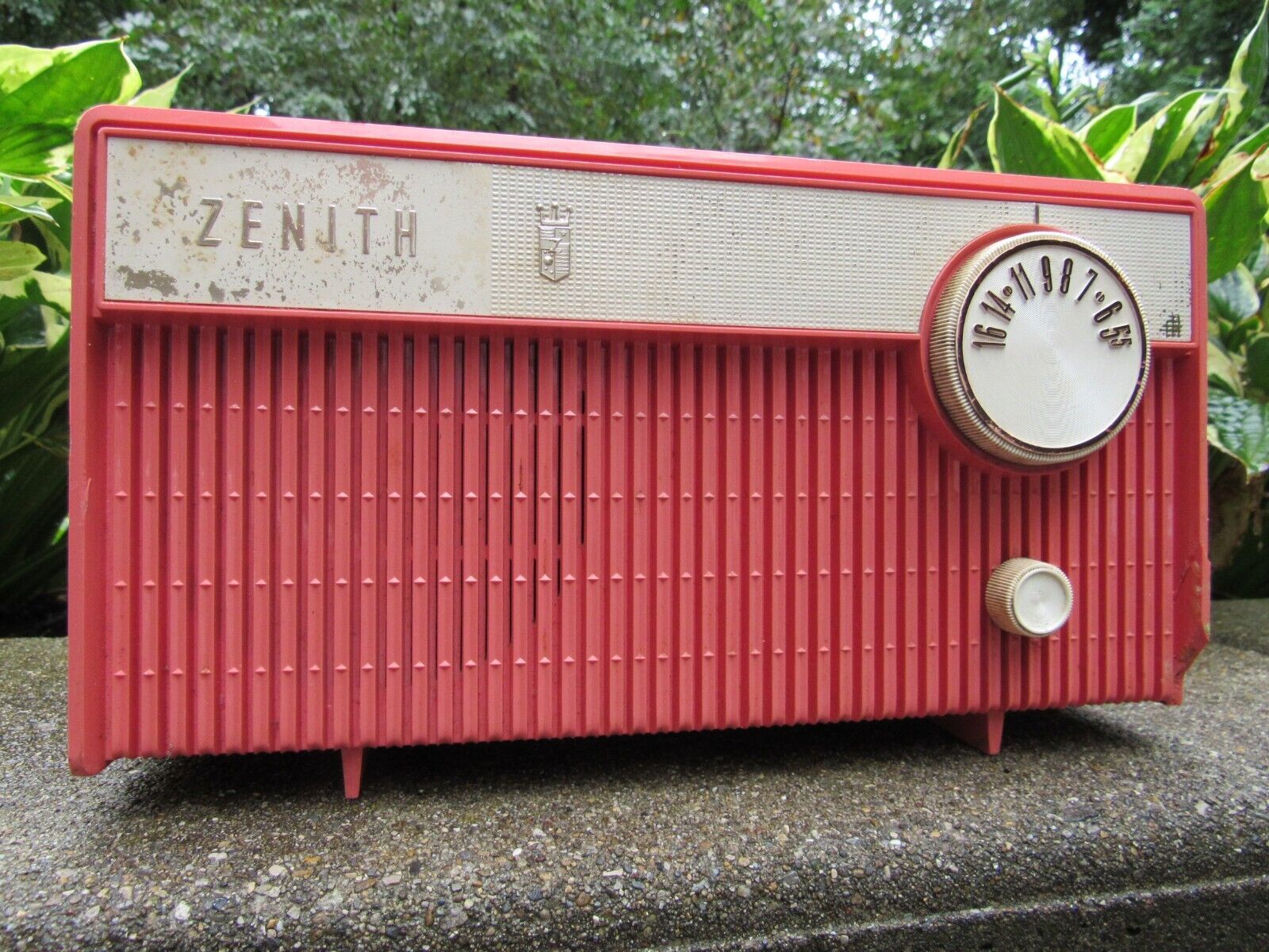 PINK TUBE RADIO vintage ZENITH Model F508V coral RARE 1960's - Vintage ...