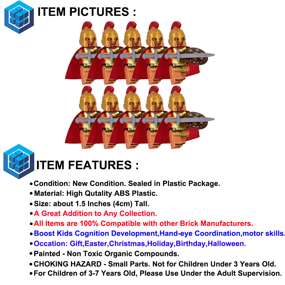 Ancient Roman Soldiers & Centurion 11 Custom Minifigures for Collectors ...