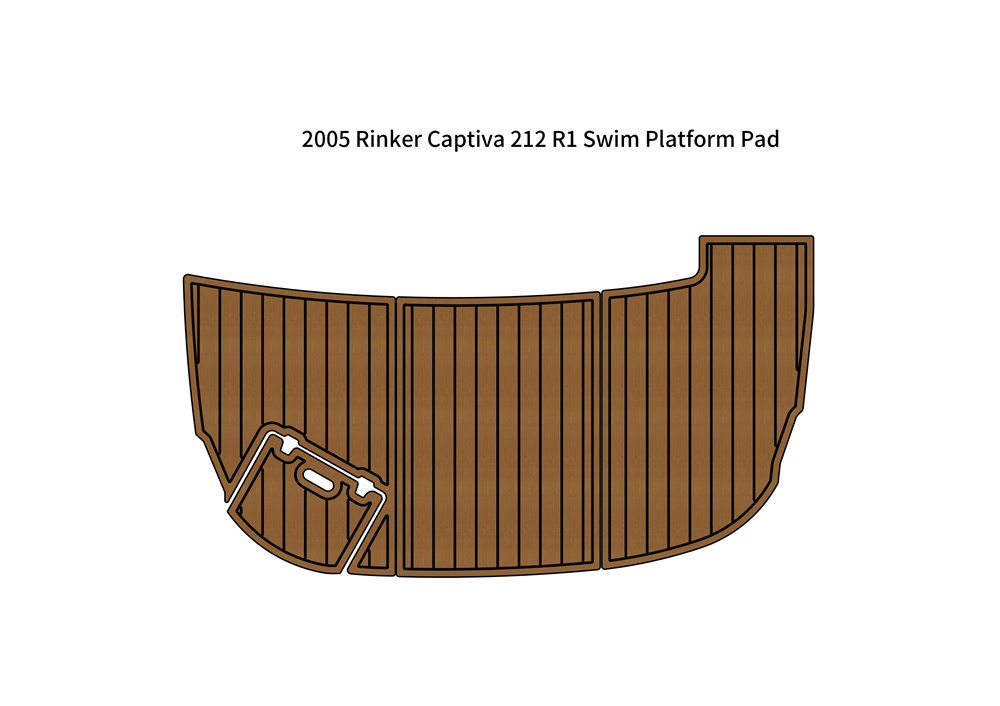 2005 Rinker Captiva 212 R1 Swim Platform Step Pad Boat EVA Foam Teak ...