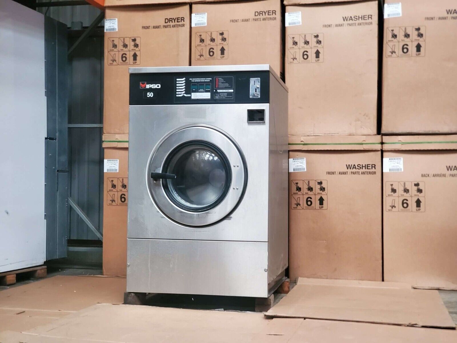 IPSO 50LB FRONT LOAD WASHING MACHINE MODEL: WE234SC - Coin-op Washers ...