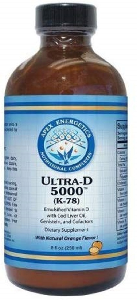Apex Energetics Ultra-D 5000 (K-78) ~ Emulsified Vitamin D with Cod ...