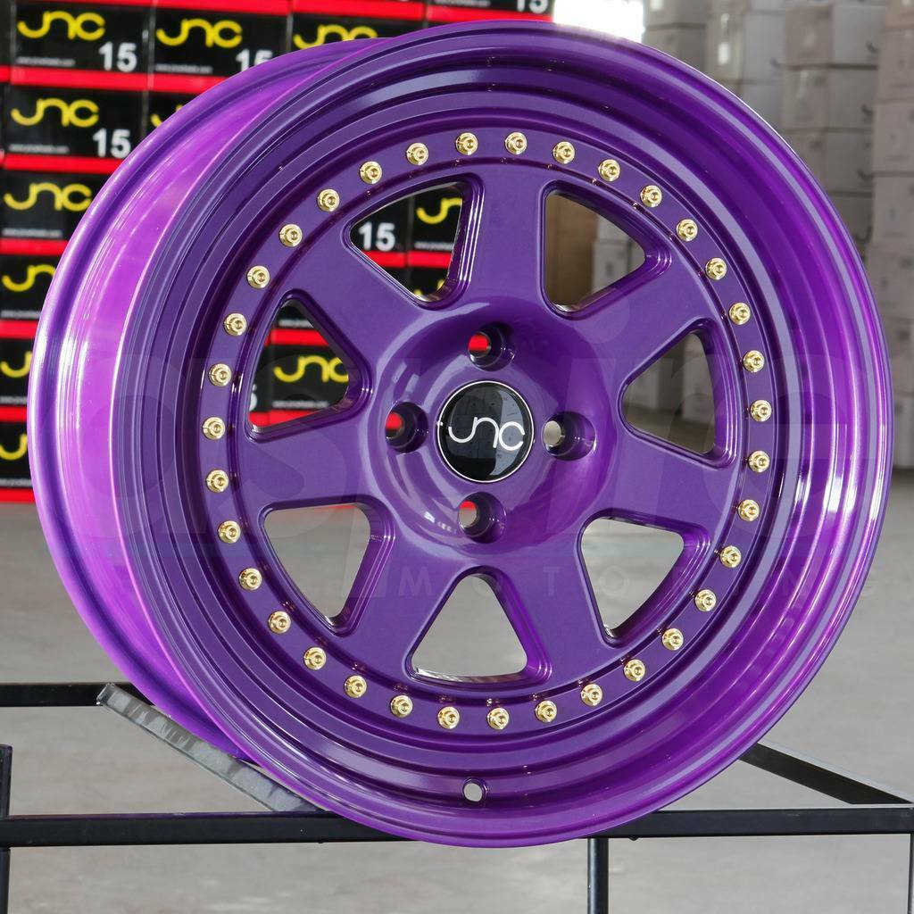 17x8/17x9 JNC 048 5x114.3 30/25 Candy Purple GR Wheel Rims set(4) - Wheels