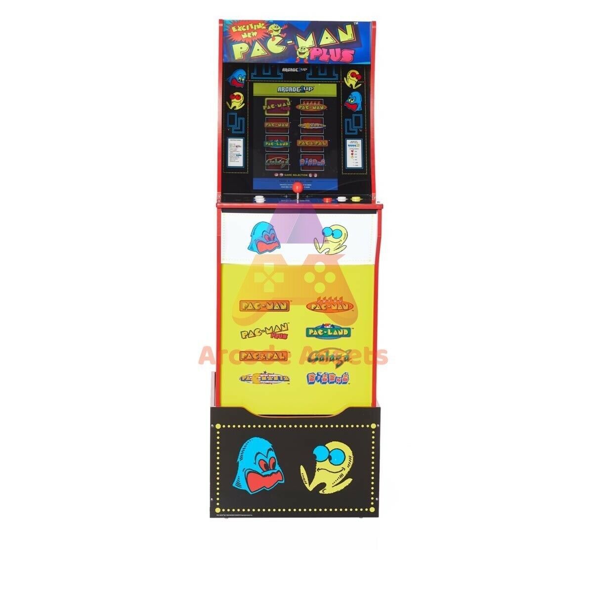 NEW Arcade1Up 8 in 1 Pac-Man Plus Arcade Machine + Riser, Galaga Dig ...