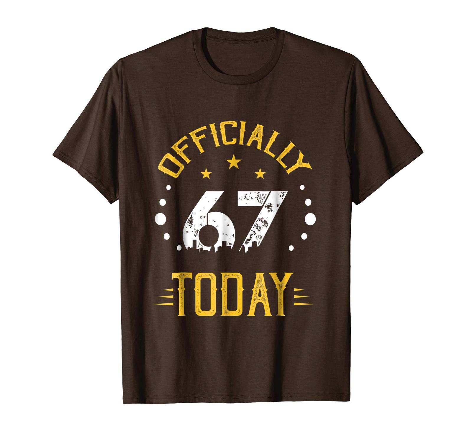 Dad Shirts - Officialy 67 Years Old Shirt Funny 67th Birthday Gift Men ...