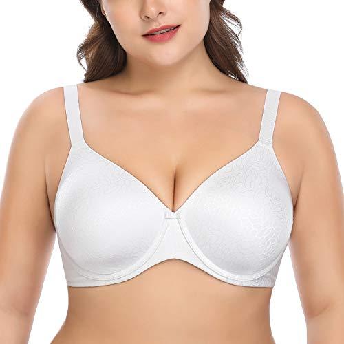 Wingslove Womens Minimizer Bra Plus Size Full Coverage Molded Cup