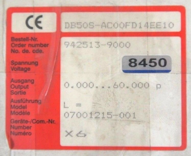 NIB ENDRESS HAUSER DB50S-AC00FD14EE10 CONTITE CELL W/ HYDROSTATIC LEVEL ...