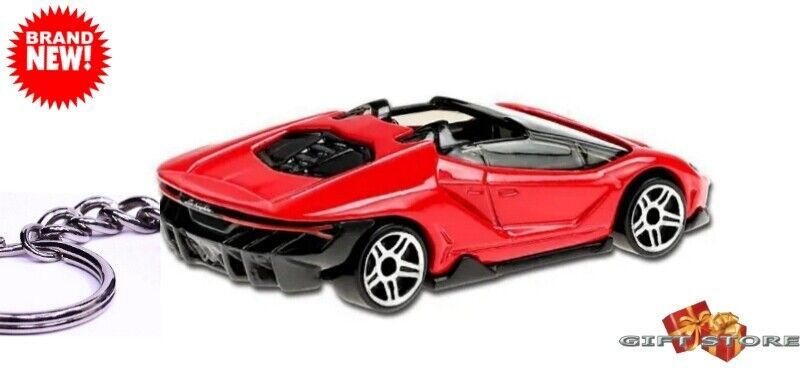 RARE KEY CHAIN RED LAMBORGHINI CENTENARIO ROADSTER CABRIO CUSTOM ...