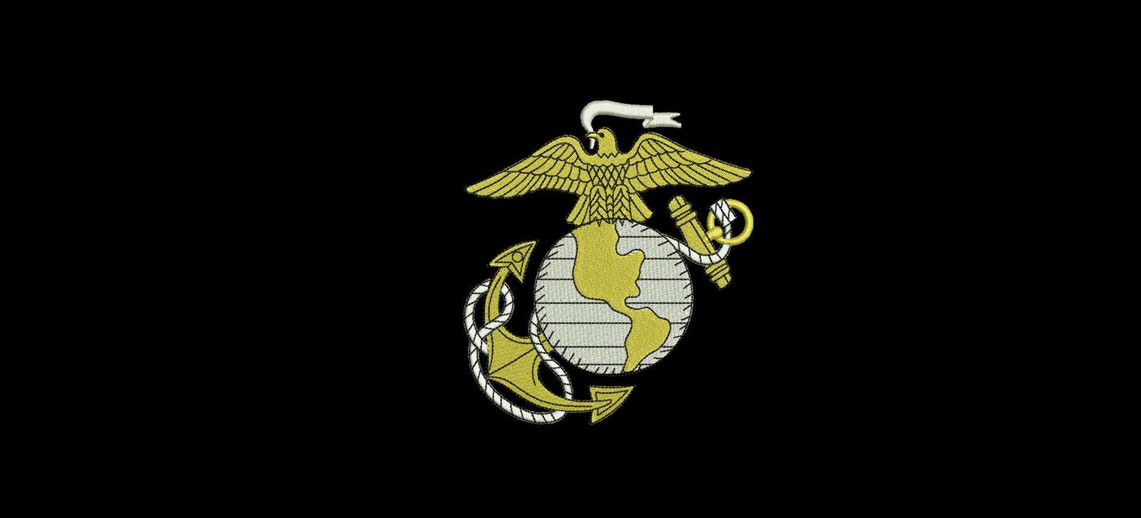 USMC Marines EGA 3sizes digitized filled embroidery design Digital ...