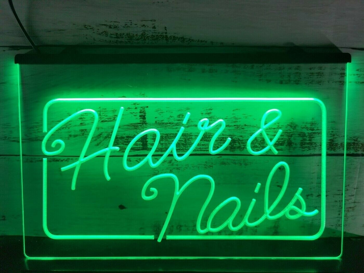 Hair & Nails Led Neon Sign Hang Signs Wall Beauty Salon Luminous Craft ...