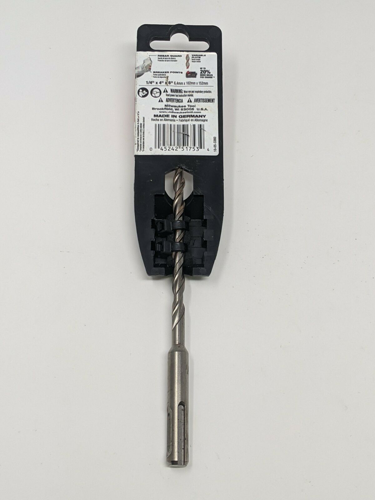 Milwaukee Sds Plus 2 Cutter Carbidetop 1 4x4 X 6 Concrete Drill Bit
