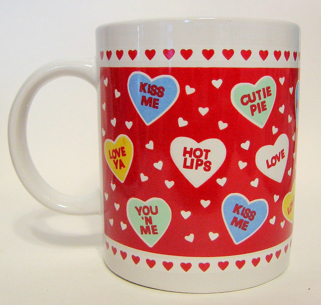 Mug Valentine Candy Hearts Novelty Mug Hallmark Cards, Inc. Drinkware ...