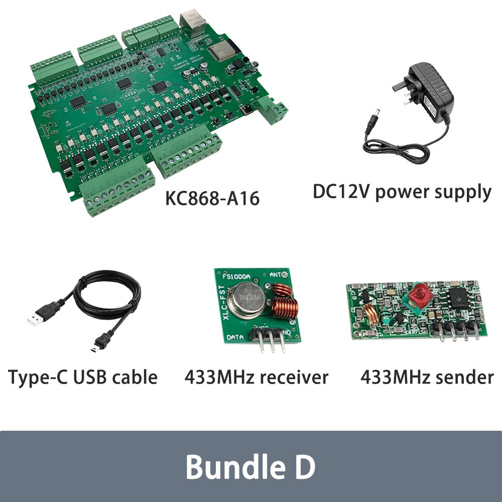 Kincony A16 Tasmota Esphome Home Istant Arduino Ide Esp32 Development D Mqtt Tcp Other Smart
