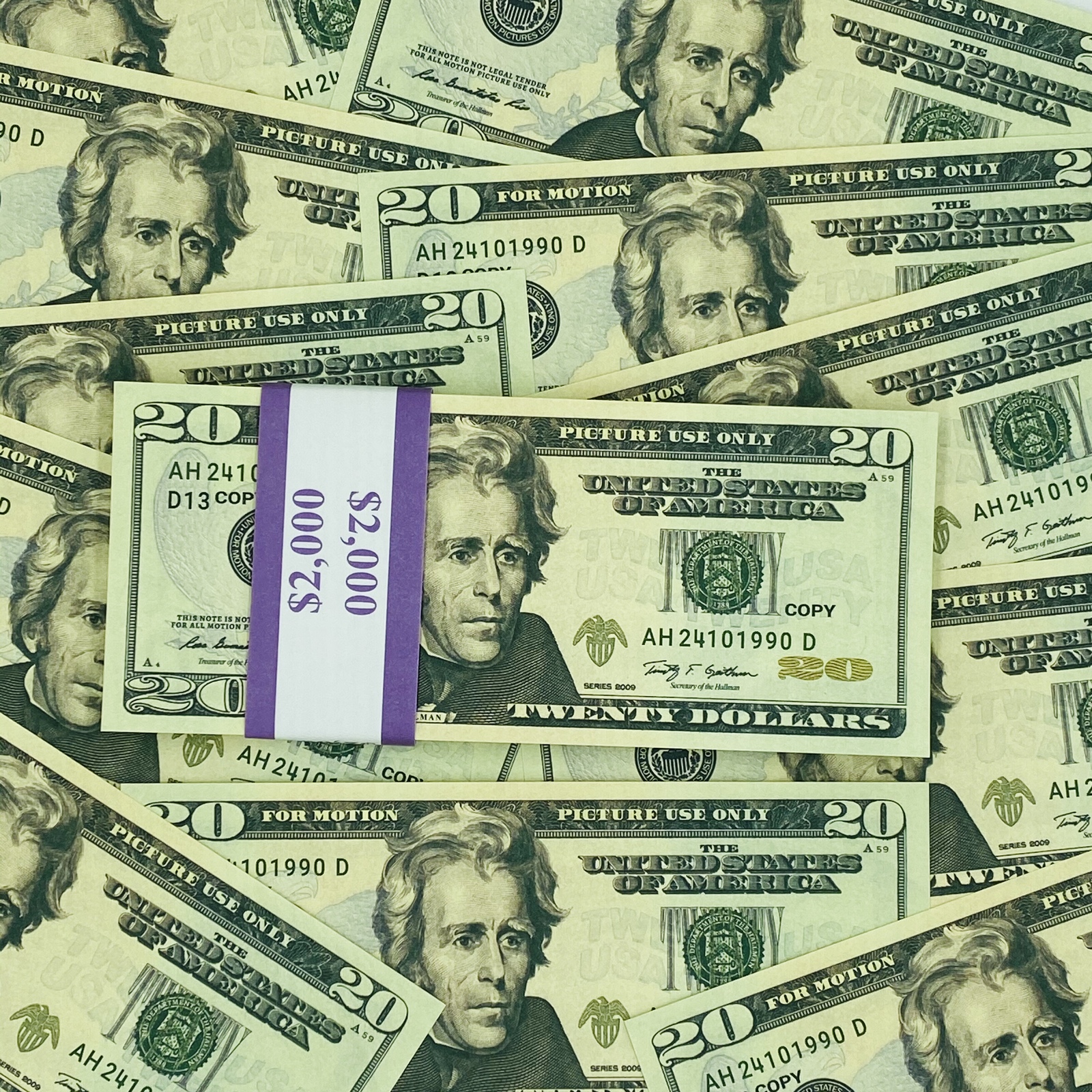 Replica Fake Copy Prop Money-Realistic Dollar Movie Media play ...