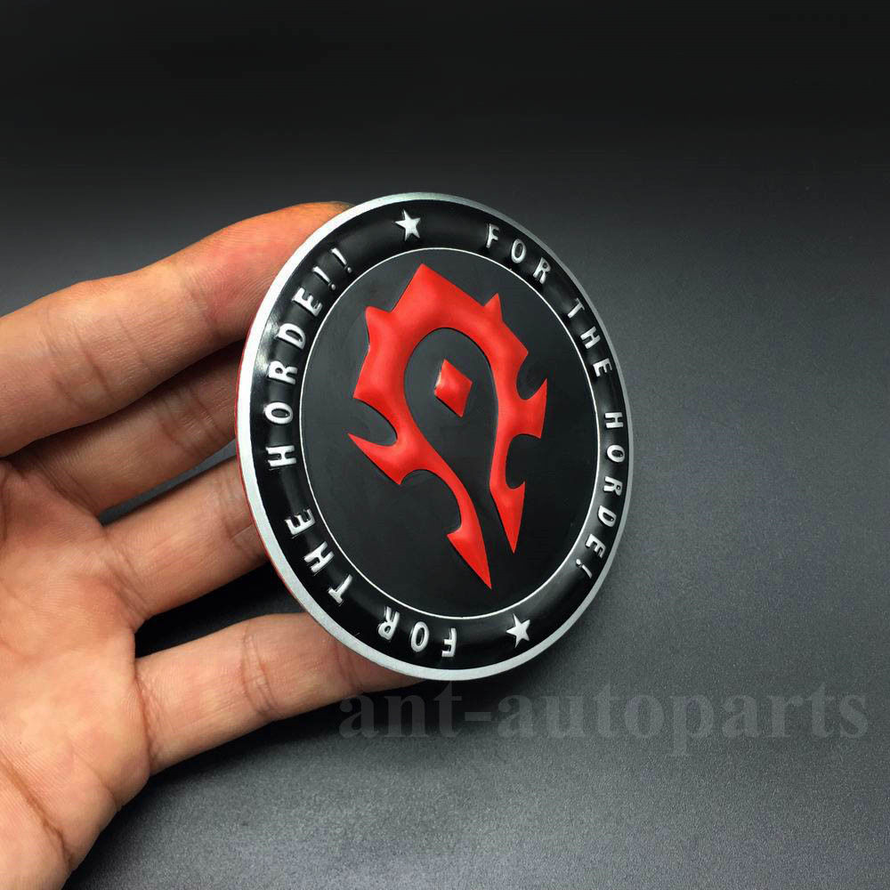 4pcs For The Horde Emblem Car Auto Sticker Badge World of Warcraft WOW ...