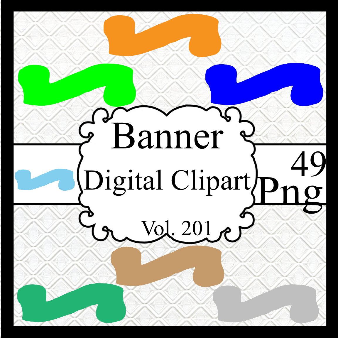 Banner Digital Clipart Vol. 201 - Digital Scrapbooking