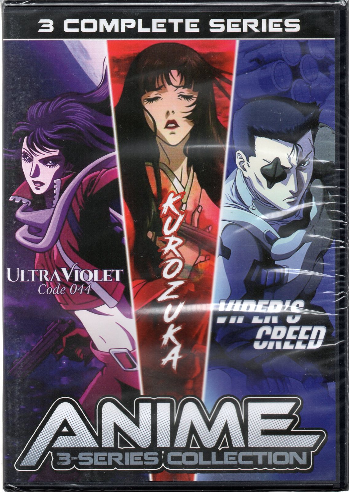 ANIME 3-Series Collection (dvd)*NEW* Ultraviolet, Kurozuka, Vipers ...