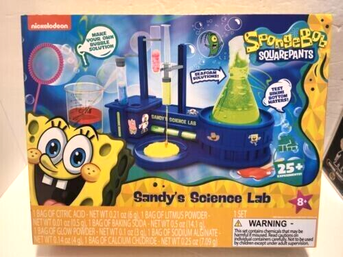 SpongeBob SquarePants Sandy's Science Lab Playset 25+ Experiments ...