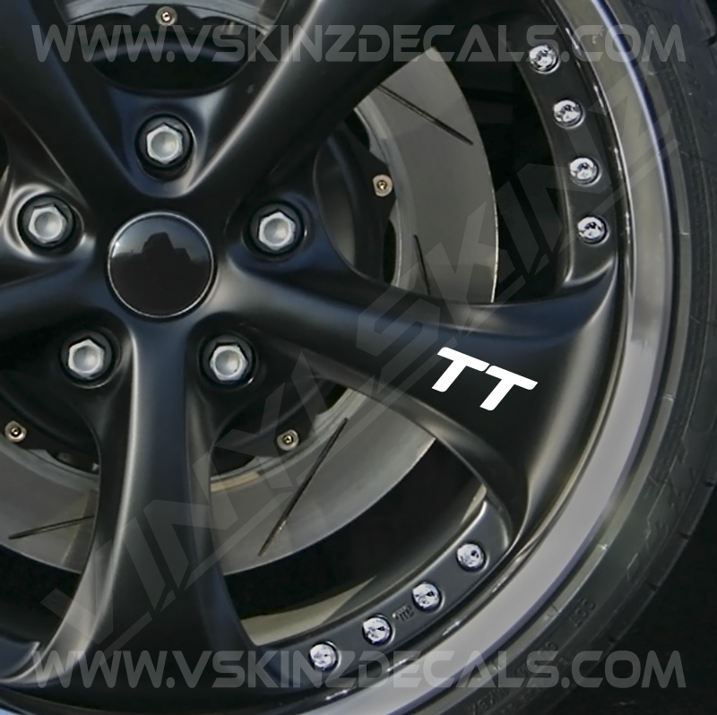 Audi TT Logo Premium Wheel Decals Kit Stickers Quattro TTS S-line TTRS ...