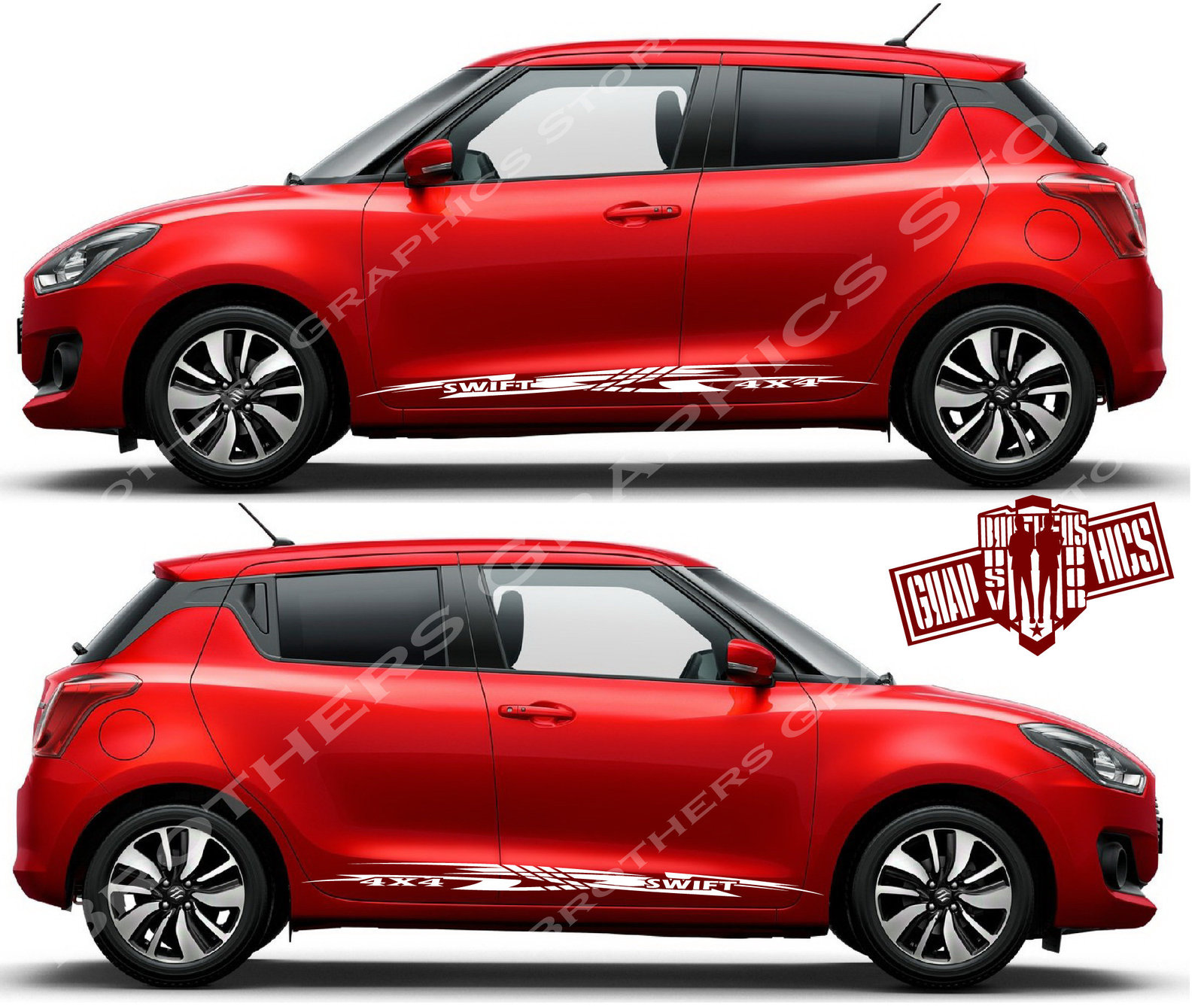 2X Custom Tribal Decals Graphics Vinyl Vehicle Suzuki Swift Stripes ...