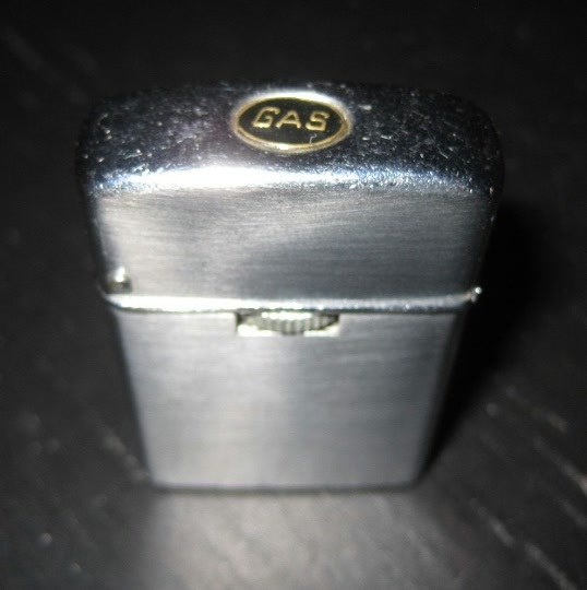 Vintage SAROME GAS Stainless Steel Engraved Gas butane Lighter - Other