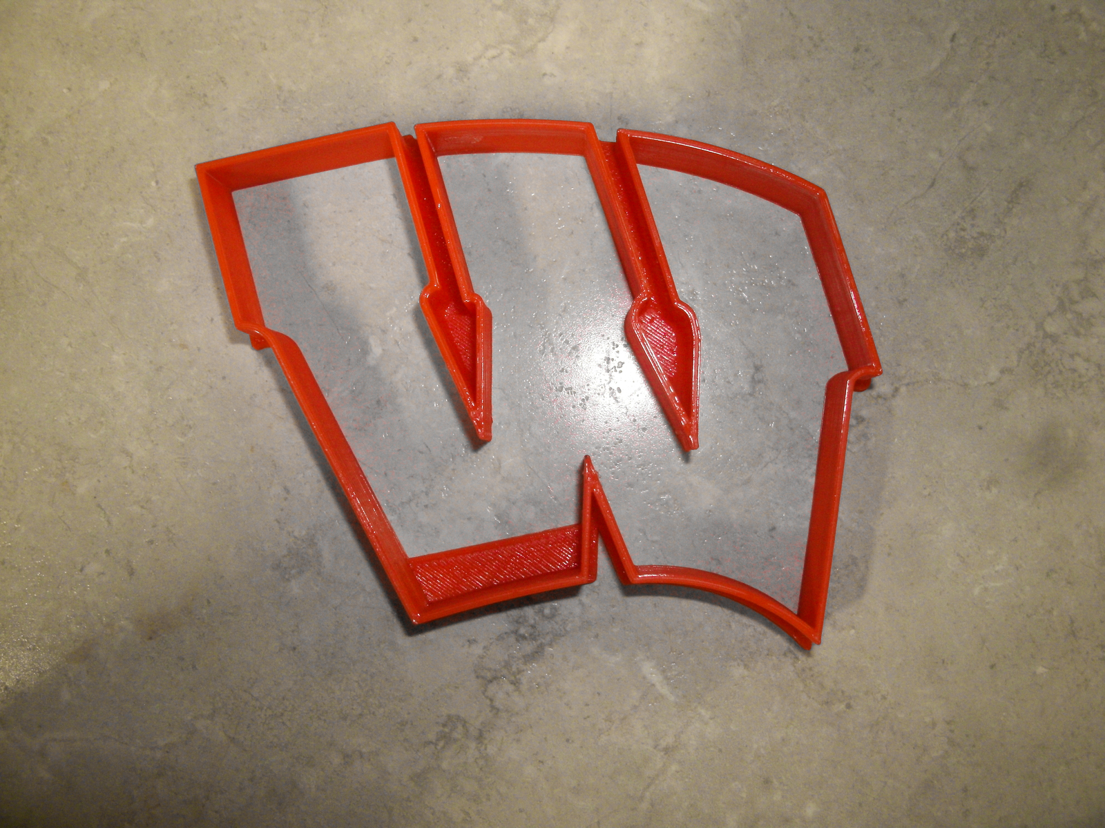 Wisconsin Badgers W Logo Football Basketball Cookie Cutter 3D Printed ...