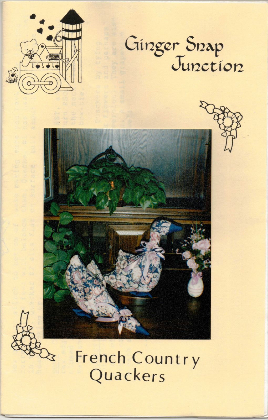 Stuffed Ginger Snap Junction French Country Quackers Geese Sew Pattern ...