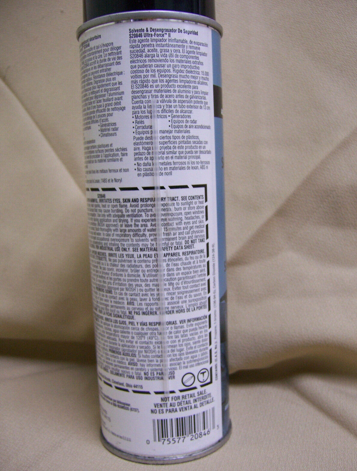 Sprayon S20846 Ultra-ForceII Safety Solvent Degreaser Electrical ...