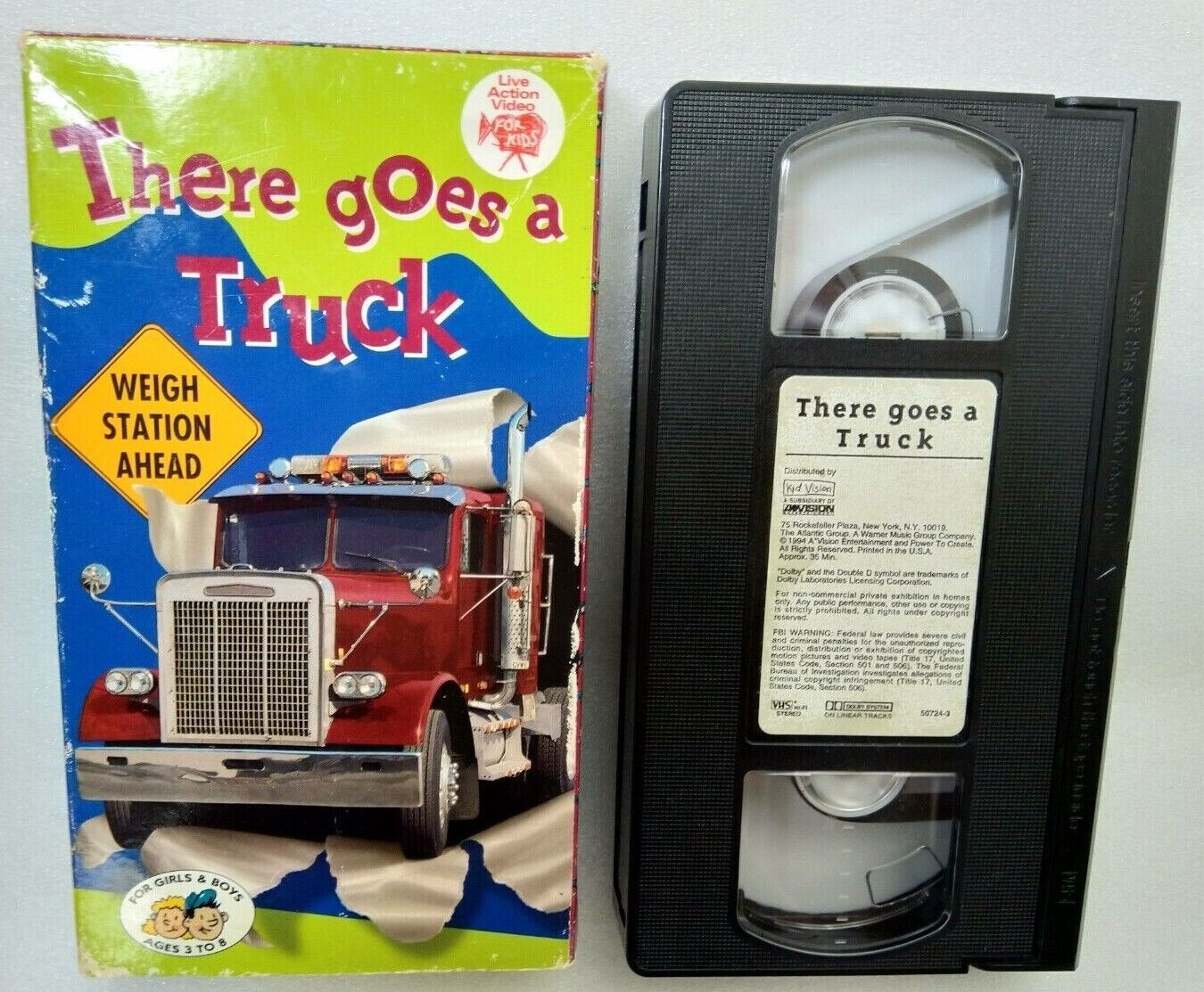 VHS There Goes a Truck (VHS, 1994, Kidvision) and 19 similar items