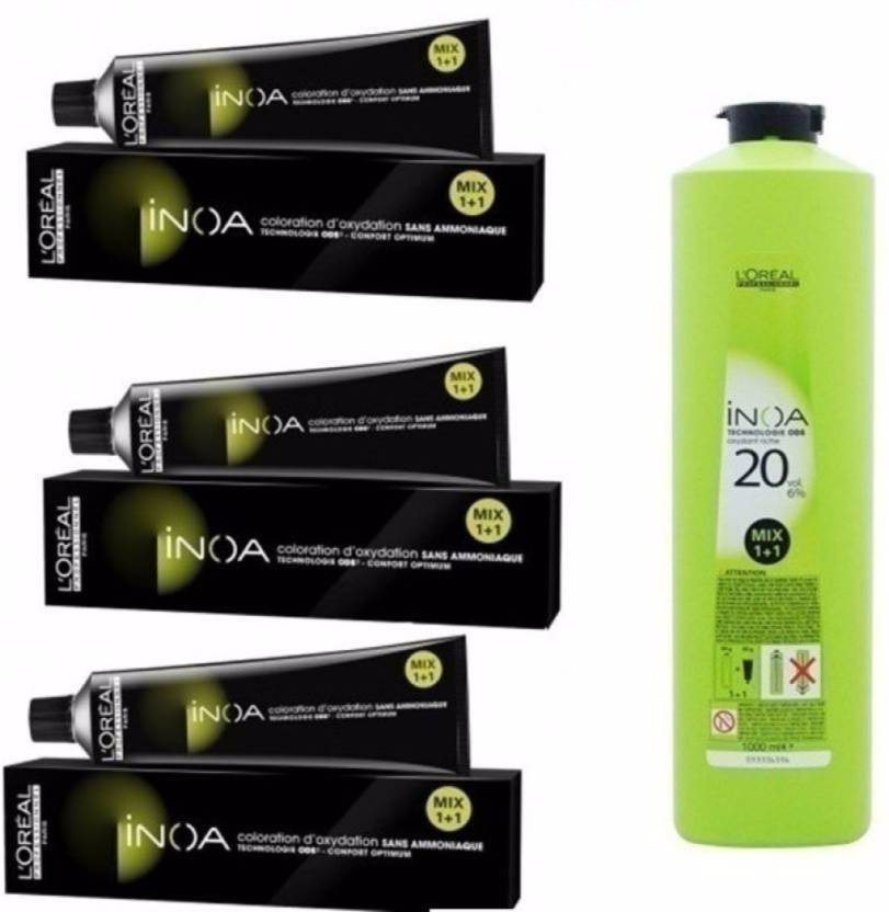 L'Oreal Paris Inoa Hair Color (Brown 4) - Hair Color
