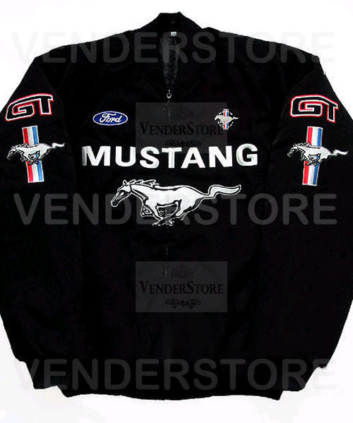 Mustang team racing motorsport auto sport rally car coat jacket size M ...
