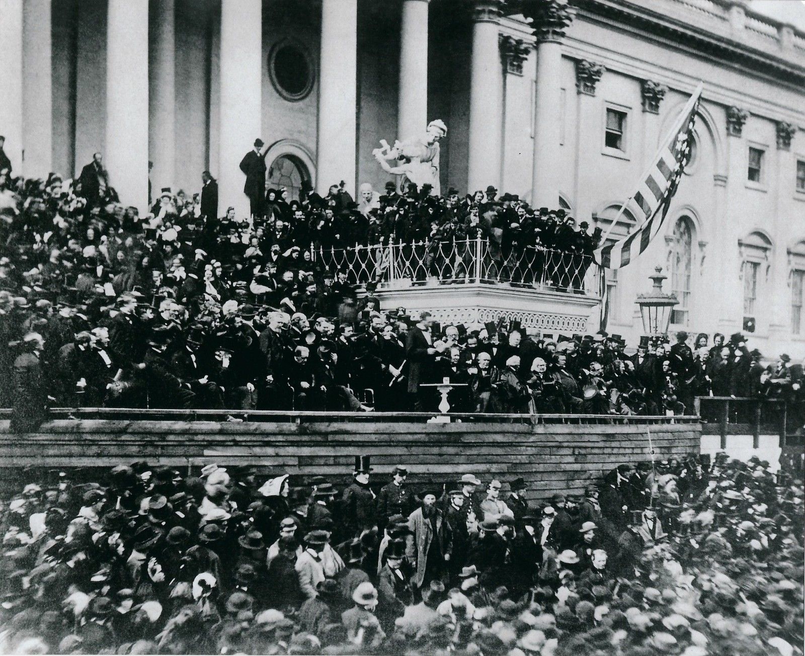 ABRAHAM LINCOLN 8X10 PHOTO PICTURE US USA PRESIDENT INAUGURAL SPEECH ...