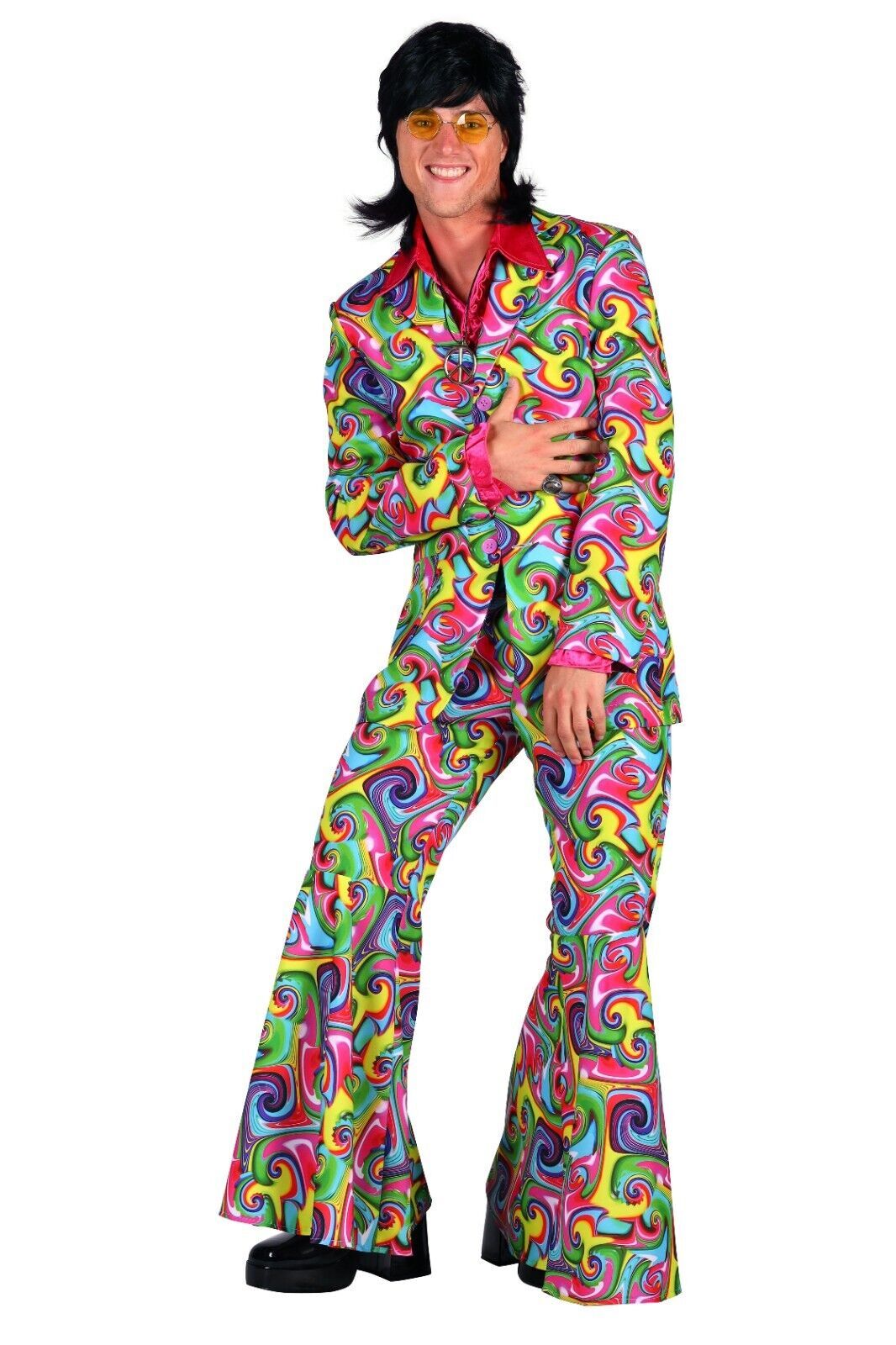 70's Deluxe Pimp Suit , Pink / Lemon , S-XXL and 50 similar items