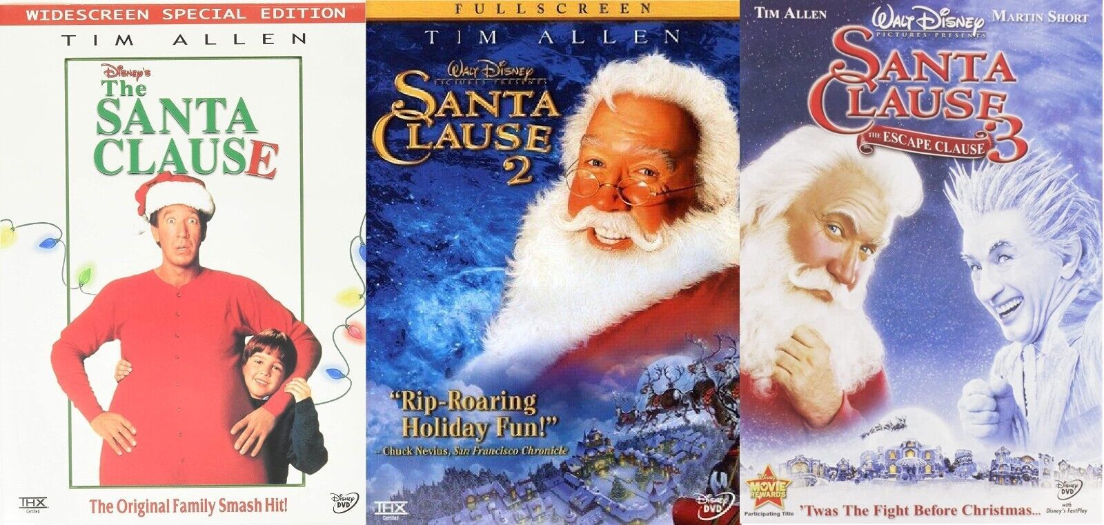 The Santa Clause: Complete 3-Movie Collection (Blu-ray Disc, 2012, 3 ...