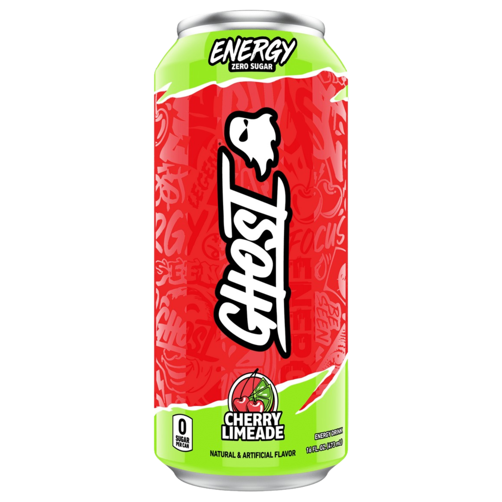 6 Cans of Cherry Limeade GHOST ENERGY Sugar-Free 16Fl Oz Cans - Energy ...